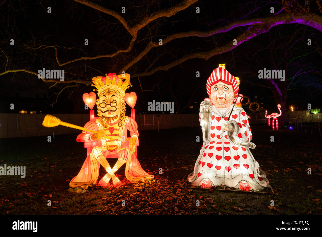 LONDON, UK - DECEMBER 09, 2018: London's new lantern festival at ...