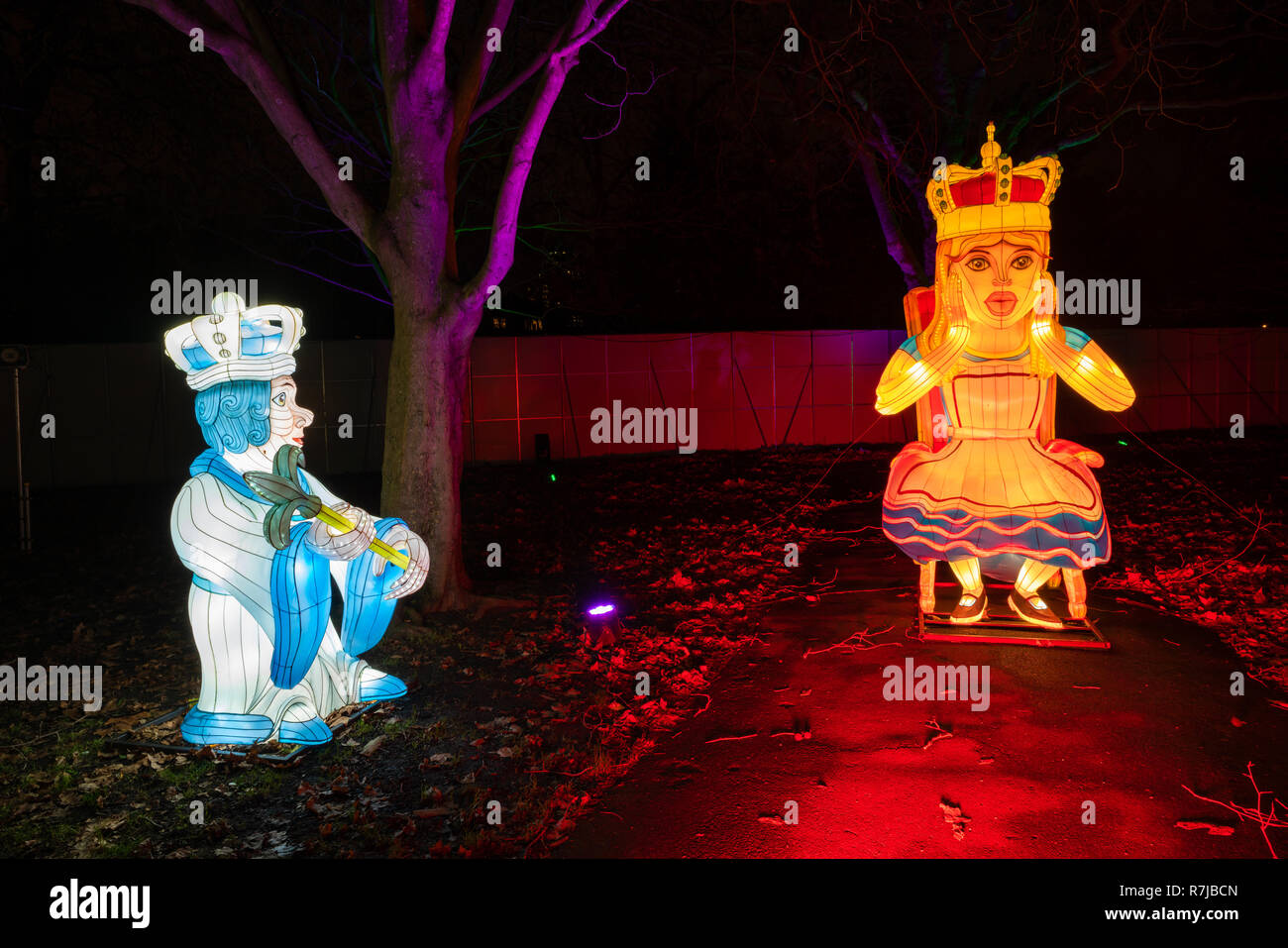 LONDON, UK - DECEMBER 09, 2018: London's new lantern festival at ...