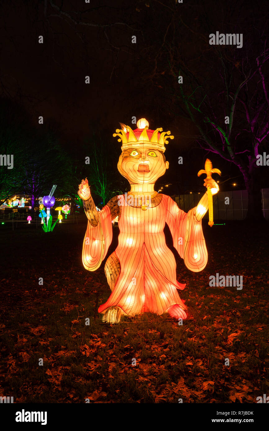 LONDON, UK - DECEMBER 09, 2018: London's new lantern festival at ...