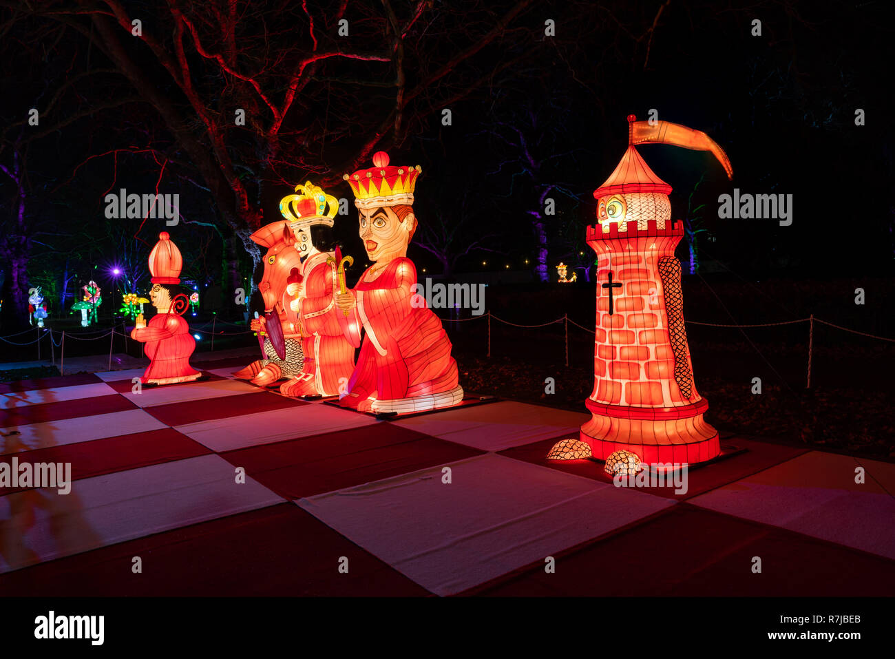 LONDON, UK - DECEMBER 09, 2018: London's new lantern festival at ...