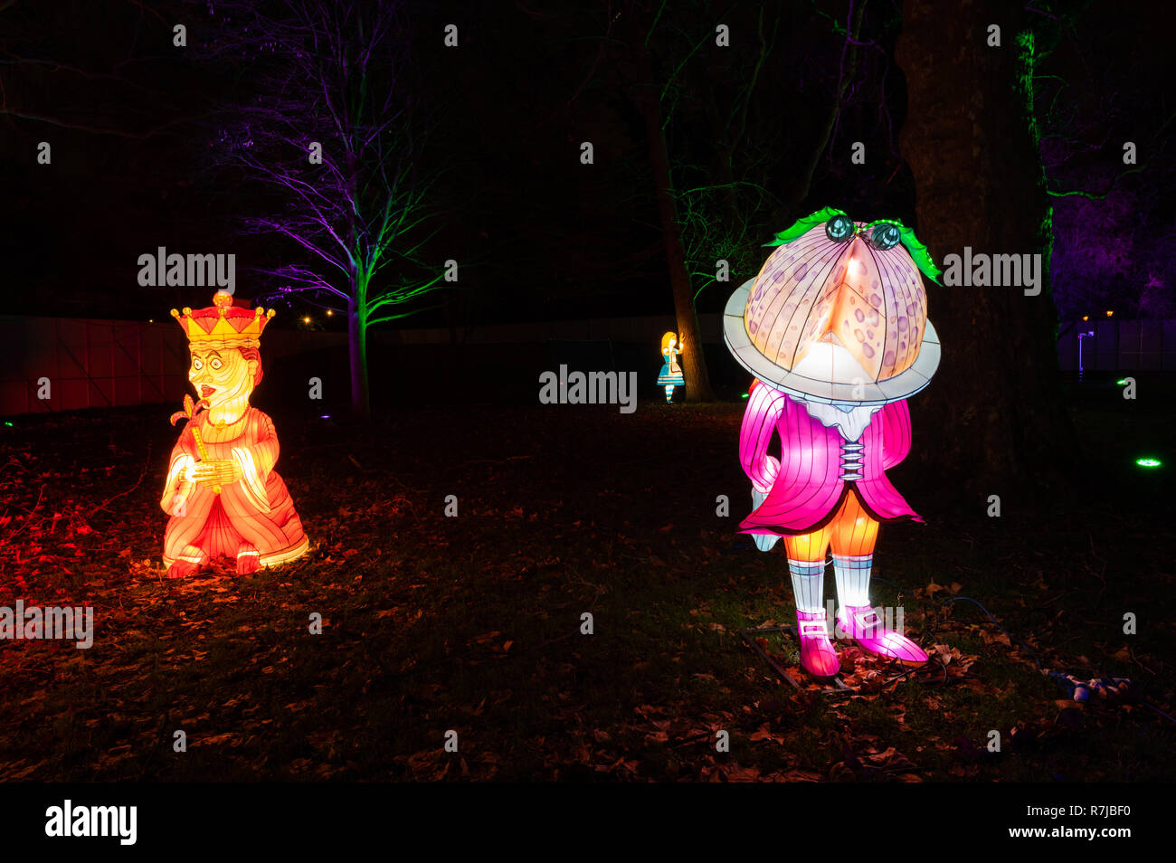LONDON, UK - DECEMBER 09, 2018: London's new lantern festival at ...
