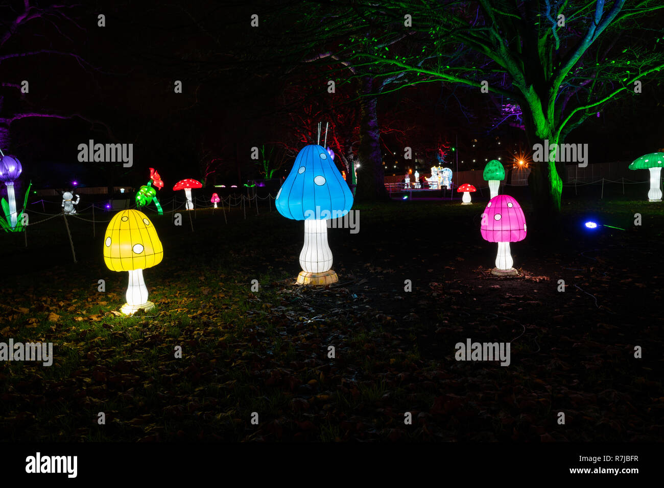 LONDON, UK - DECEMBER 09, 2018: London's new lantern festival at ...