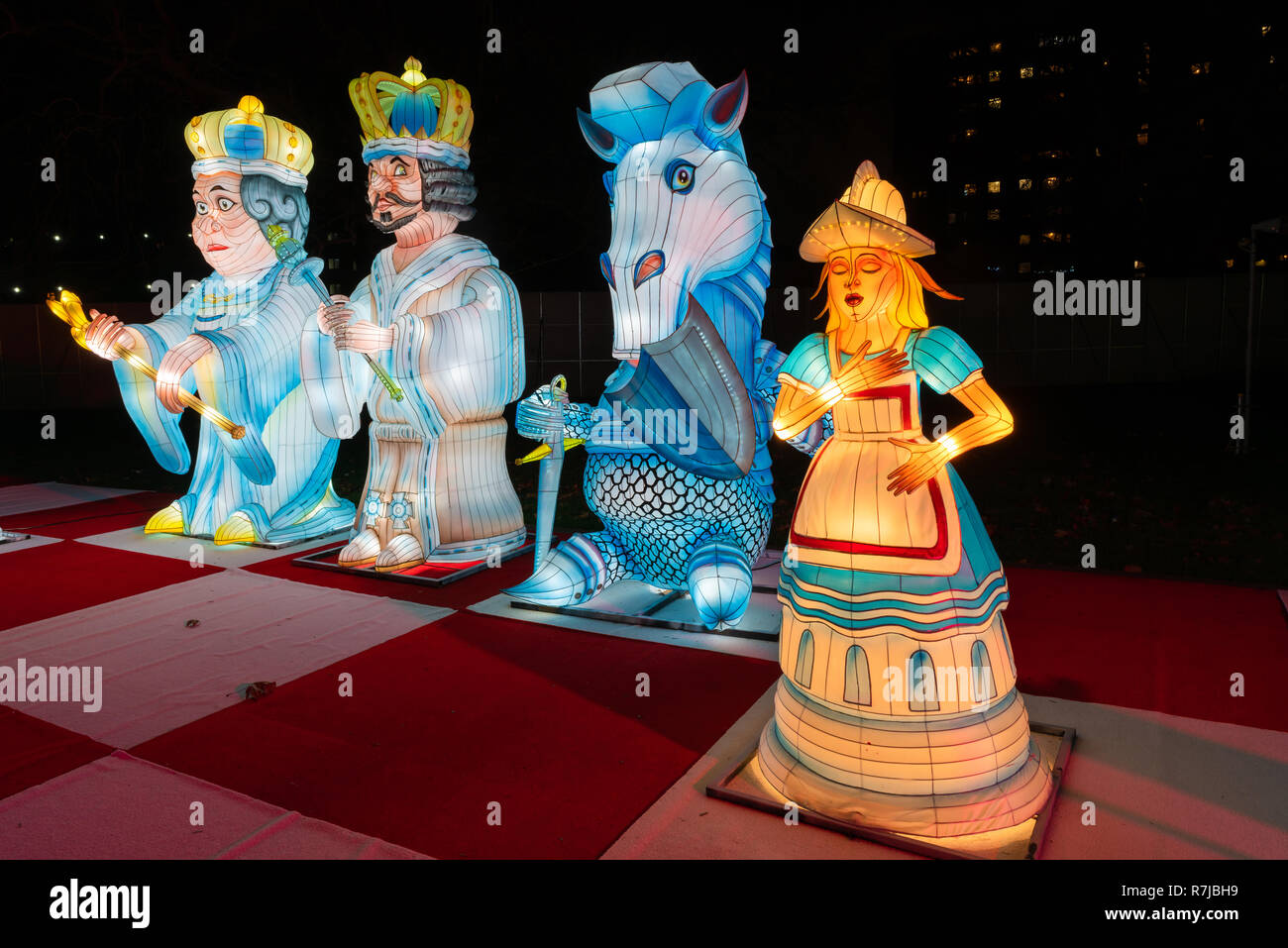 LONDON, UK - DECEMBER 09, 2018: London's new lantern festival at ...
