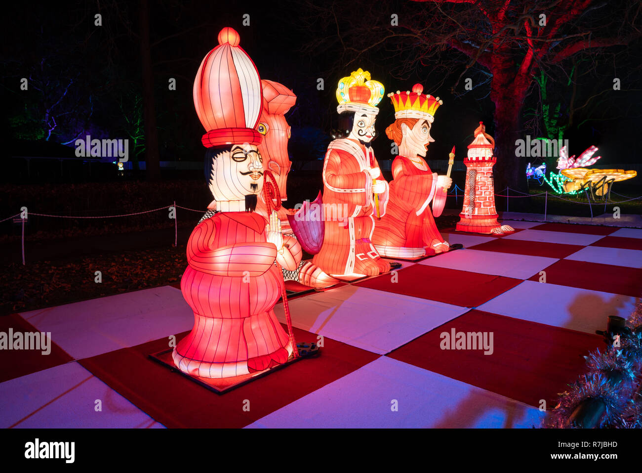 LONDON, UK - DECEMBER 09, 2018: London's new lantern festival at ...