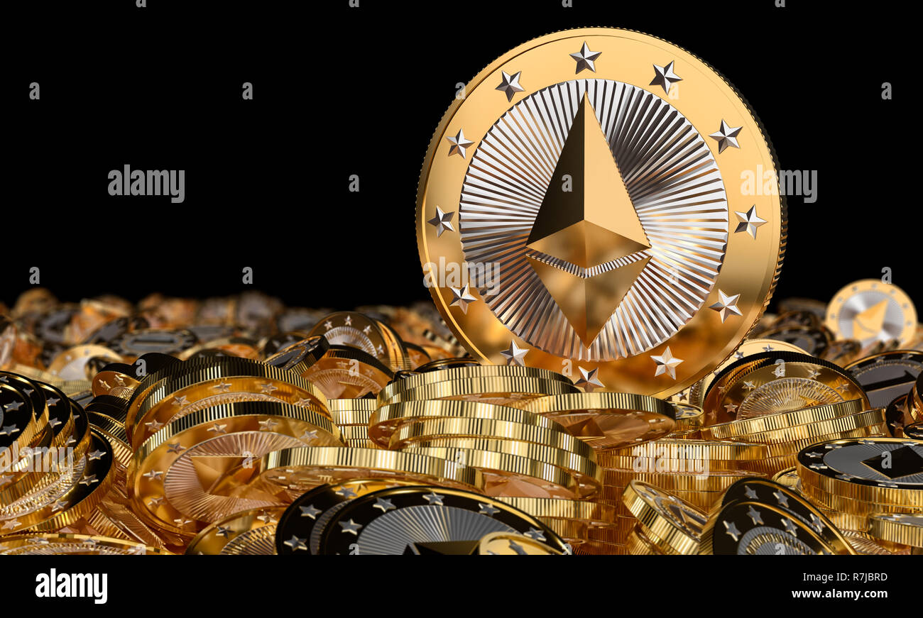 Golden ethereum hi-res stock photography and images - Alamy