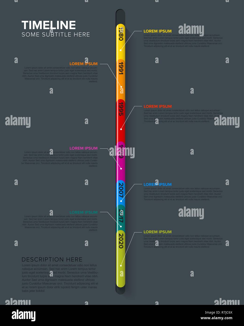 Dark vertical infographic timeline hi-res stock photography and images ...