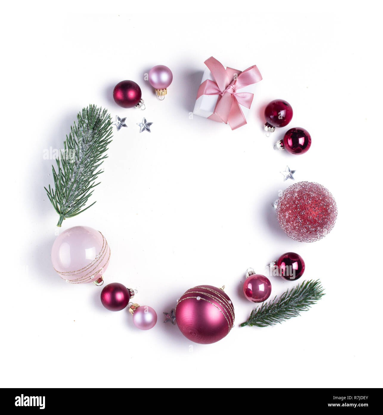 Christmas wreath balls new Cut Out Stock Images & Pictures - Alamy
