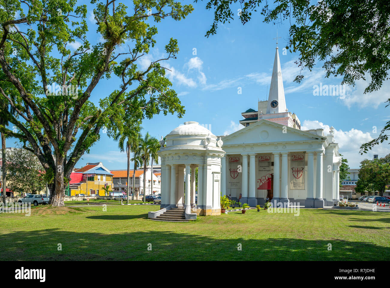 Malaysia penang georgetown heritage architecture hi-res stock ...