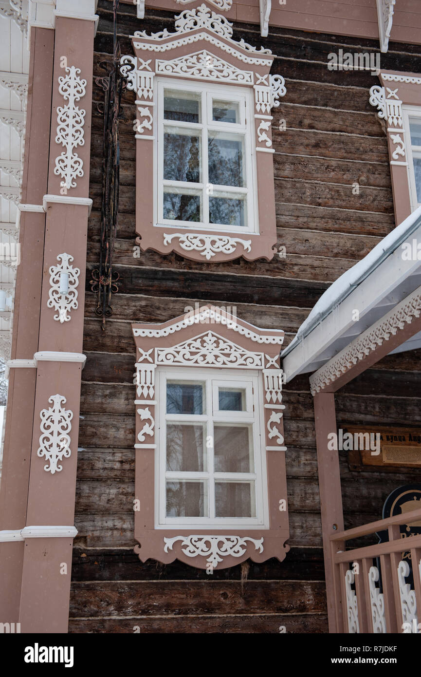 old merchant house of the early 19th century Stock Photo - Alamy