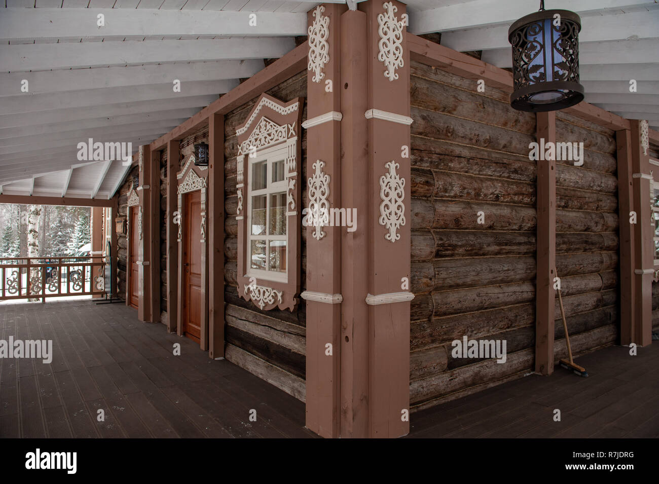 old merchant house of the early 19th century Stock Photo - Alamy