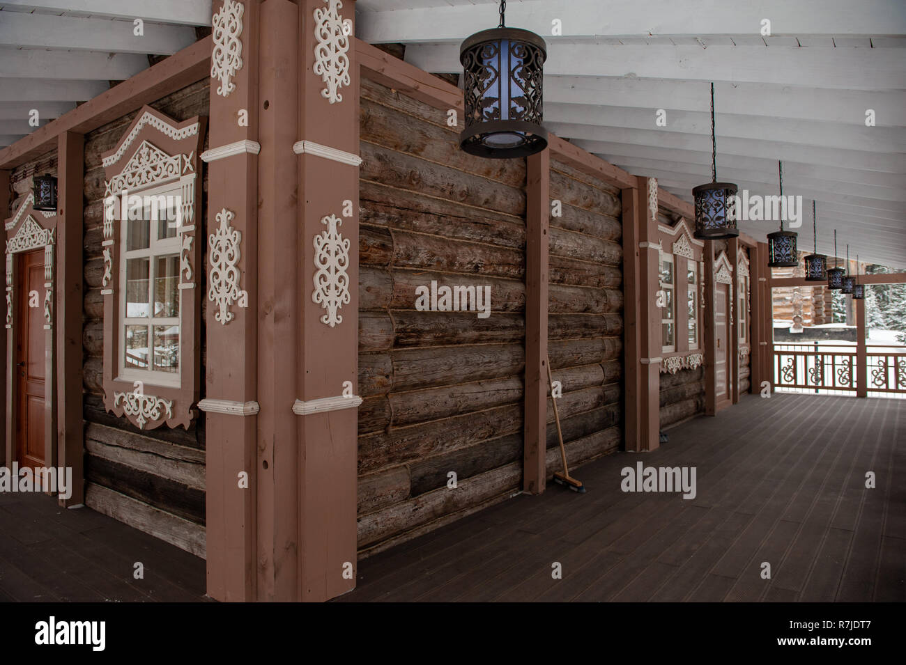 old merchant house of the early 19th century Stock Photo - Alamy