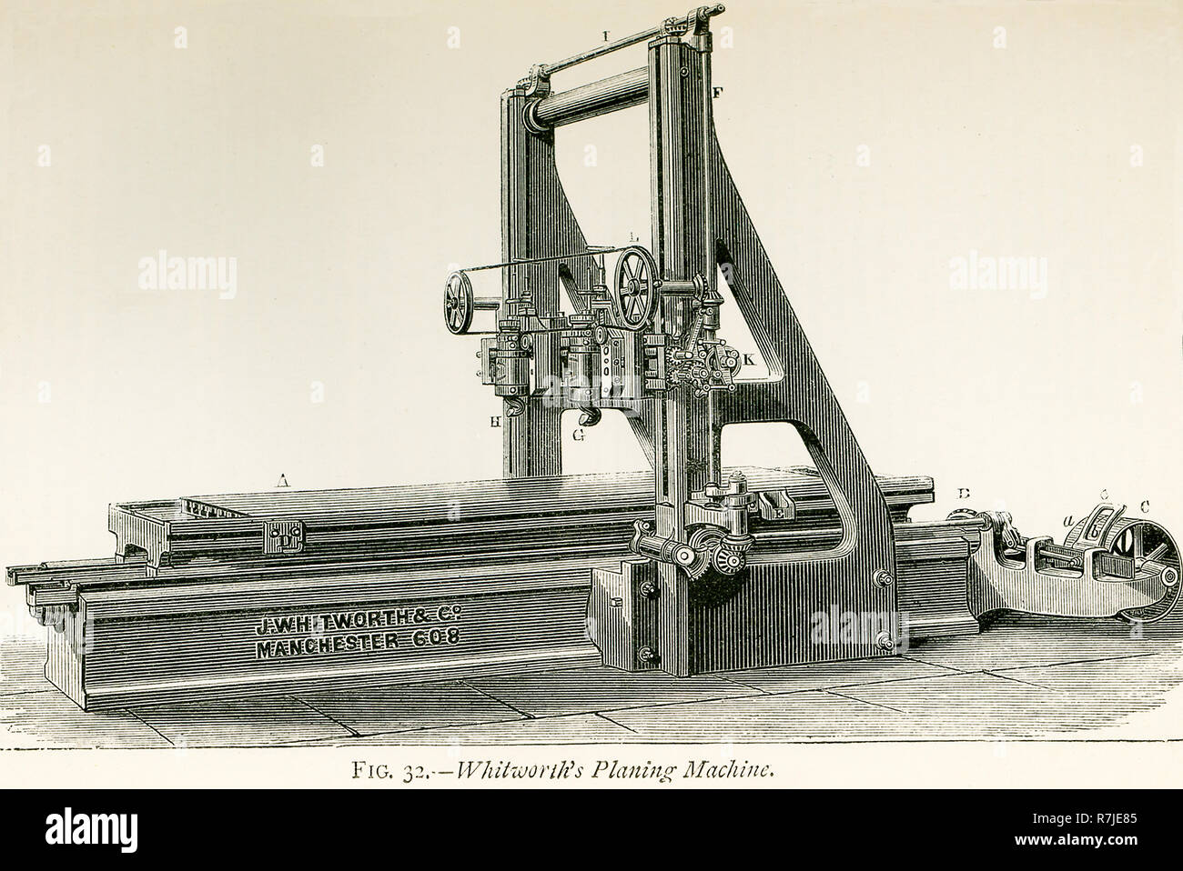 This illustration dates to the 1870s and shows Whitworth's drilling ...