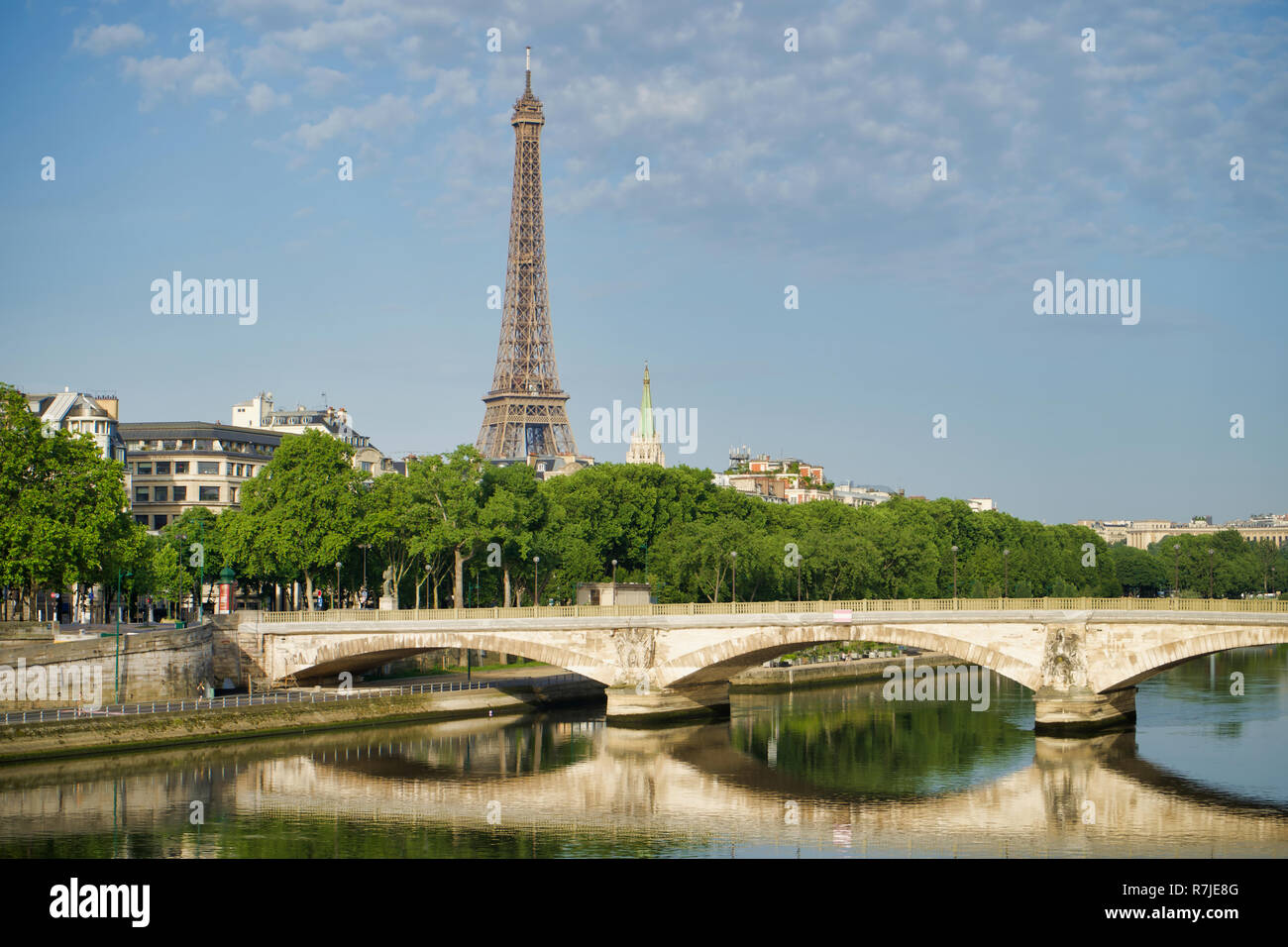PARIS, FRANCE - MAY 26, 2018: View of the Eiffel Tower and the ...