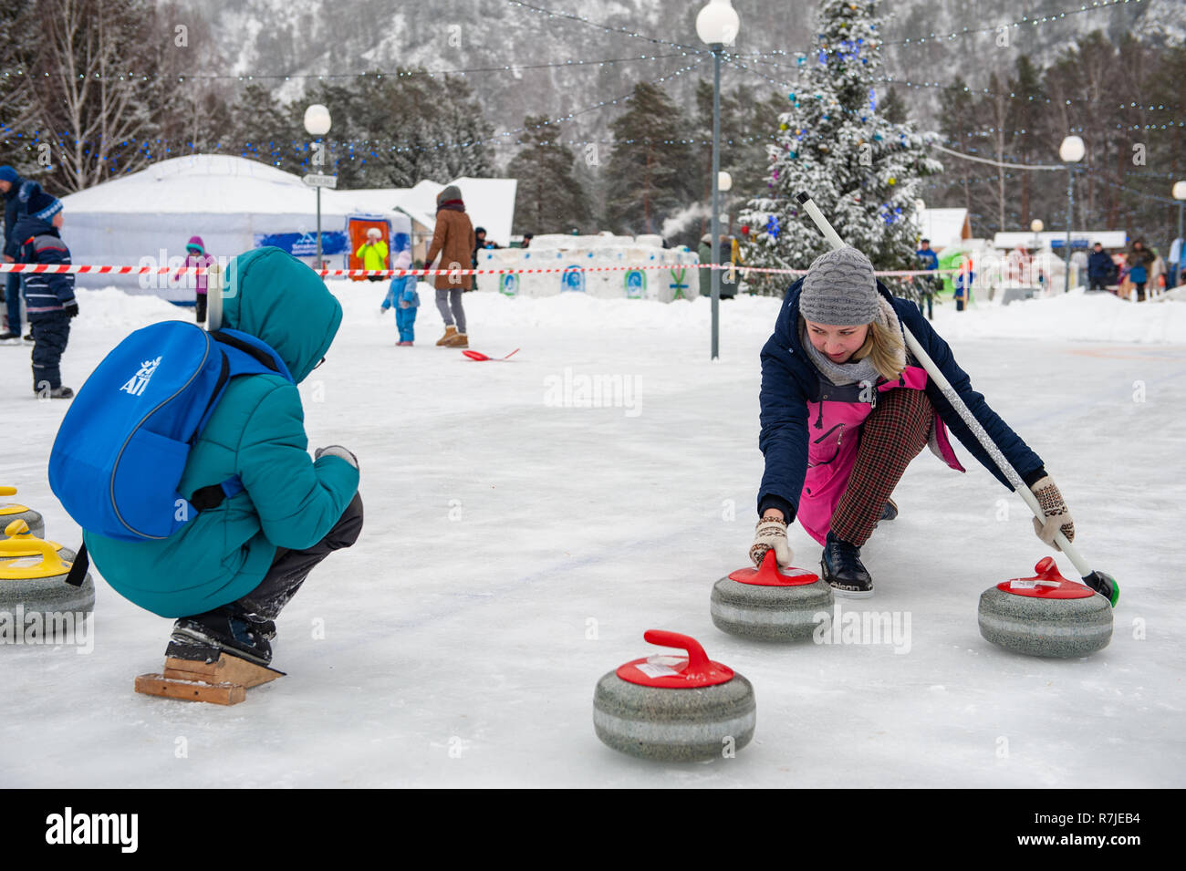 Altaiskaya zimovka holiday - the first day of winter Stock Photo - Alamy