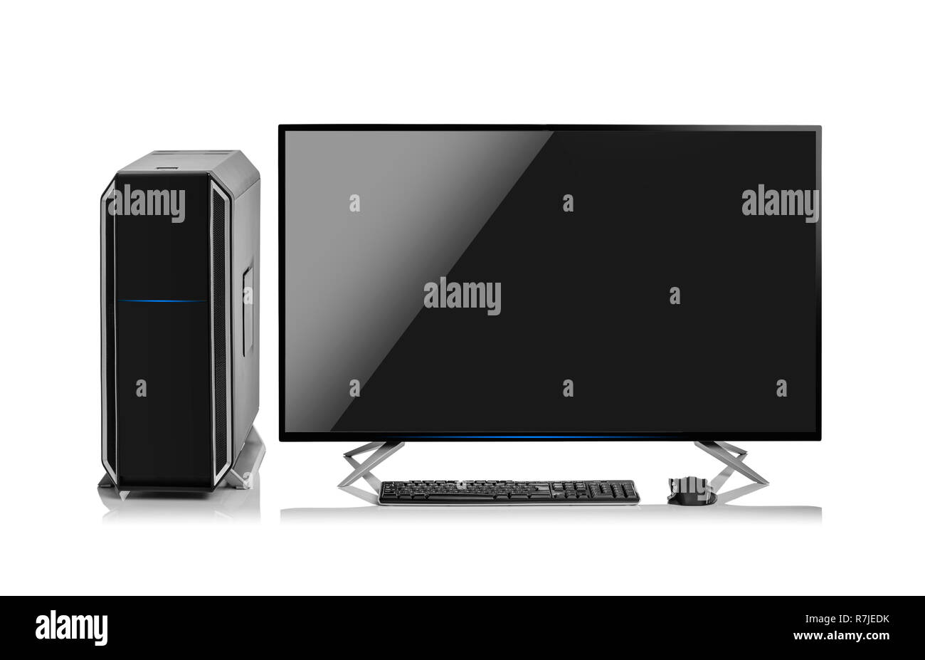 Personal computer black screen mouse Cut Out Stock Images & Pictures ...