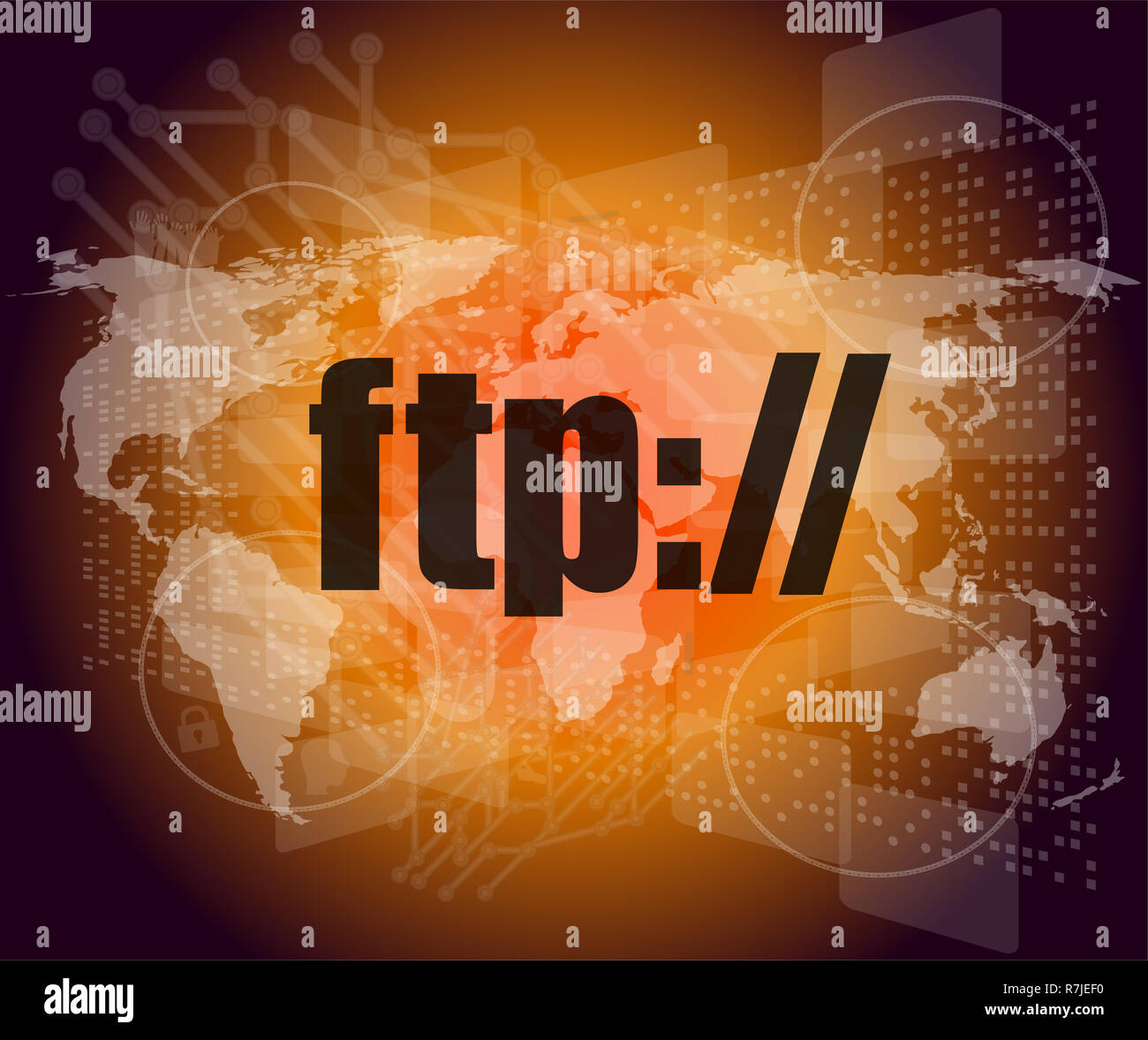 Digital satellite map hi-res stock photography and images - Alamy