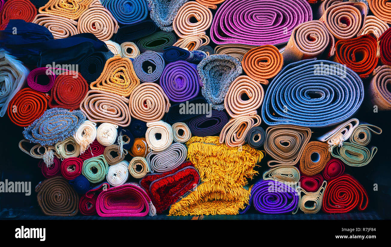 Rolled up rugs hi-res stock photography and images - Alamy