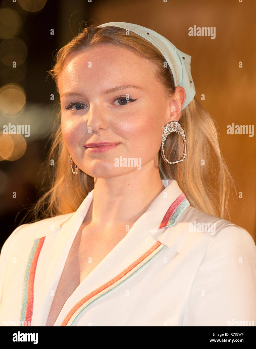 Maria-Victoria Dragus arrives at the European premiere of Mary Queen of Scots at Cineworld ...