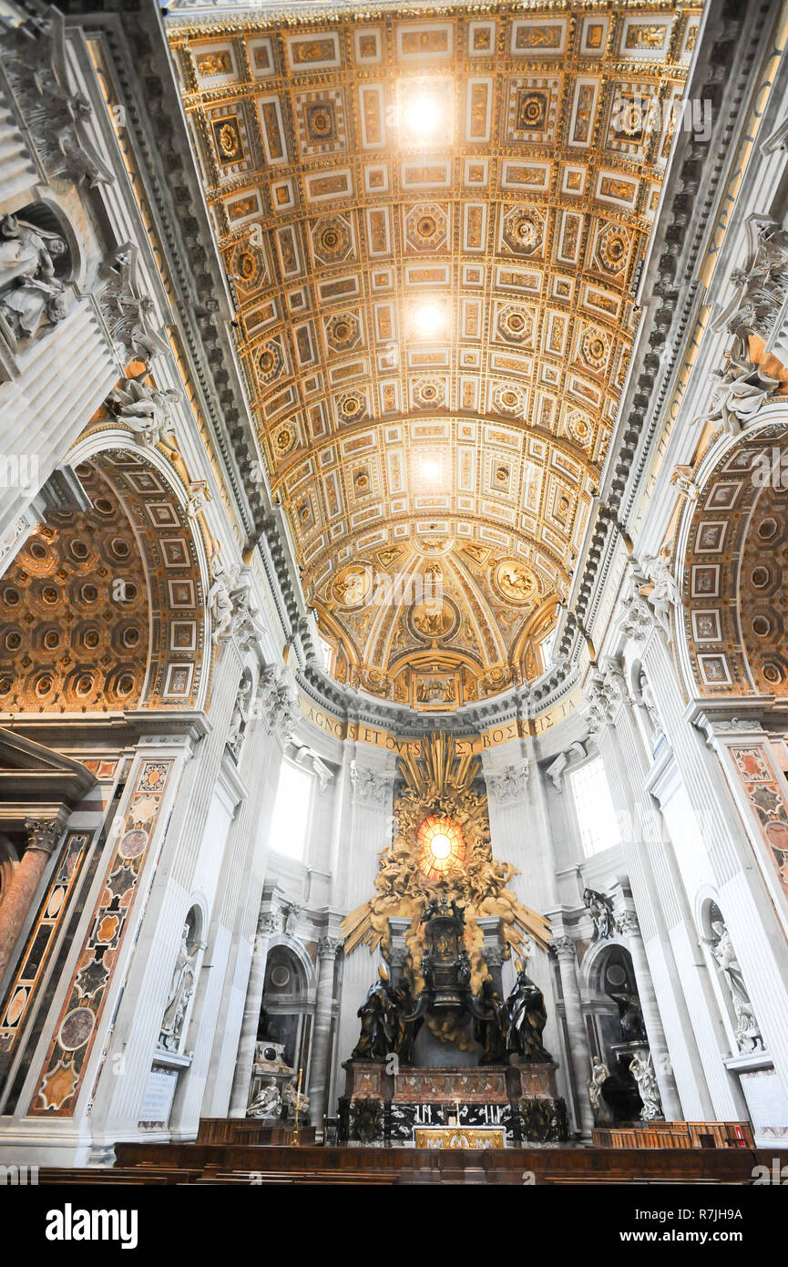 Baroque Cattedra di San Pietro (Chair of Saint Peter or Throne of Saint ...