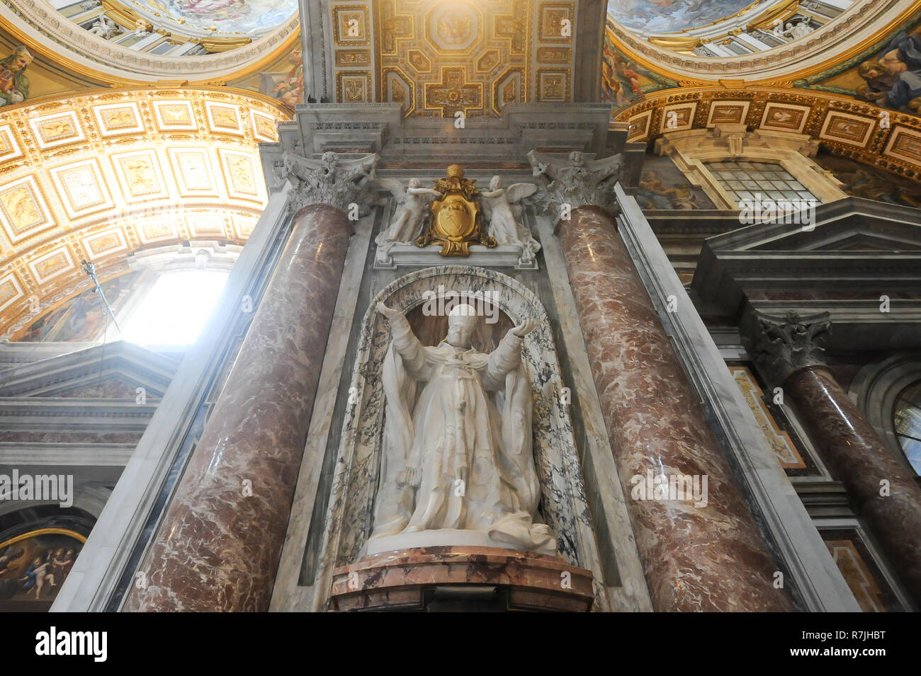 Statue of Pope Pius X in Italian Renaissance Papale Basilica Maggiore ...