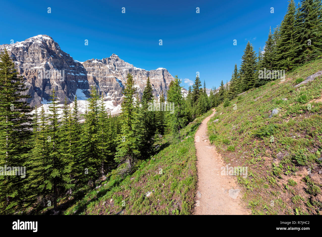 Trail into the mountains hi-res stock photography and images - Alamy