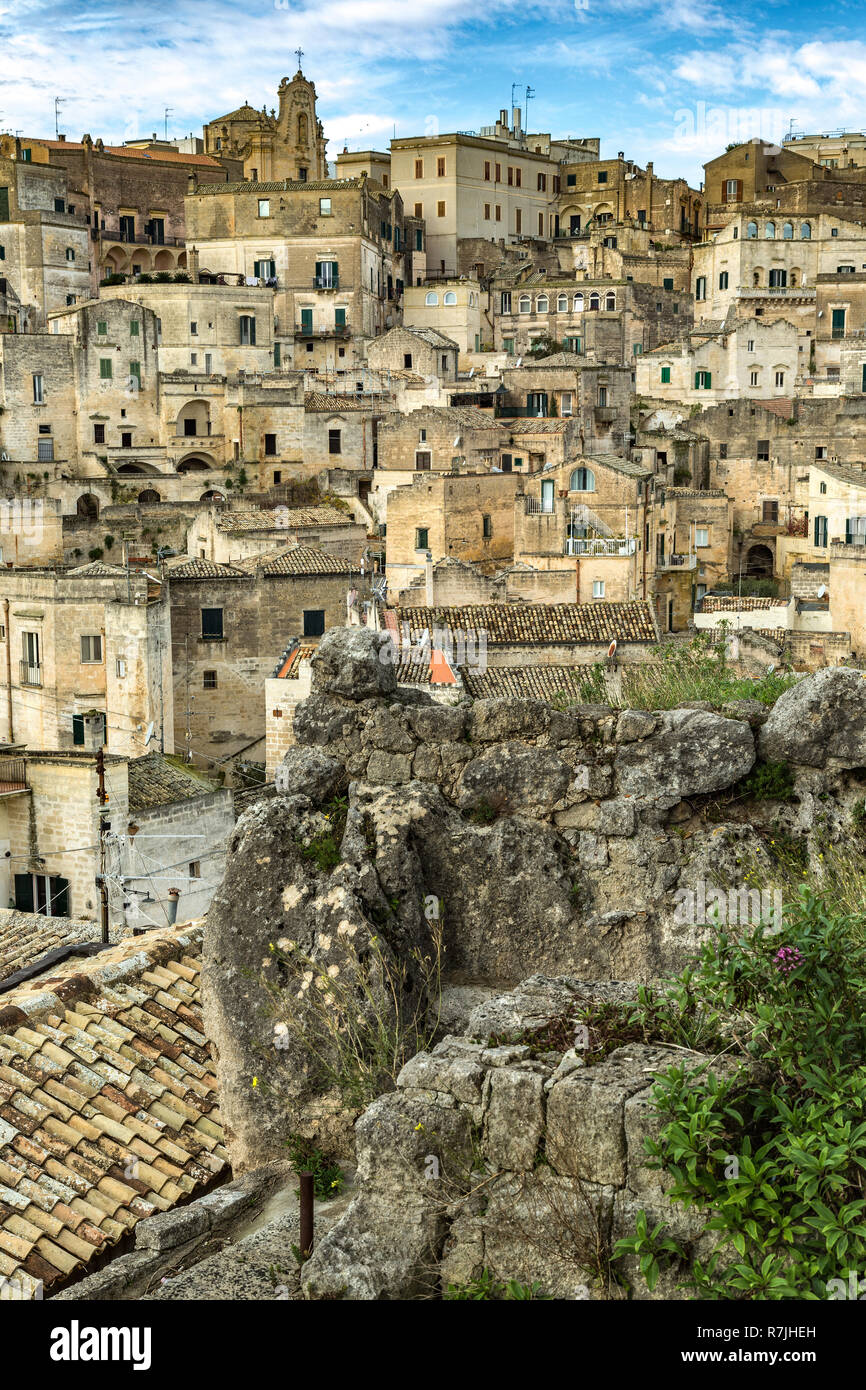 view of old Matera, European Capital of Culture Stock Photo - Alamy