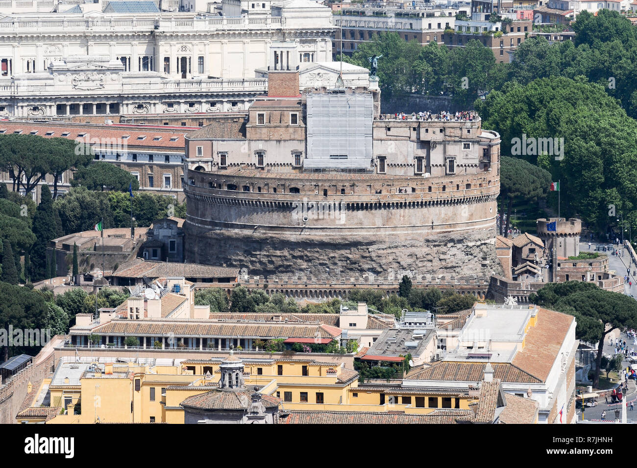 Castel Sant Angelo (Castle of the Holy Angel) built 135 139 as a mausoleum for Roman Emperor ...
