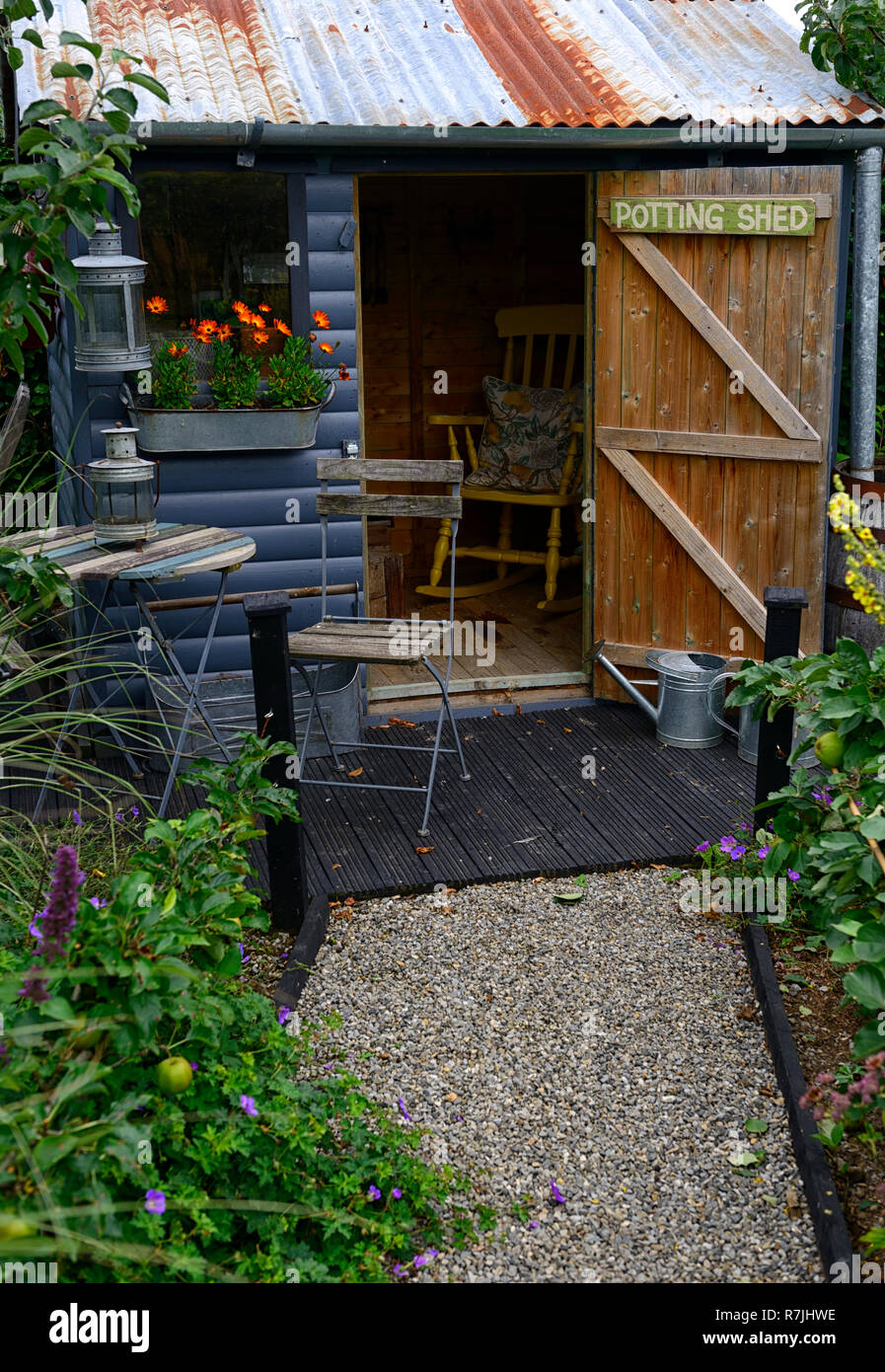 wooden, garden ,shed, gardens, gardening, blue,navy, wood, hut ...
