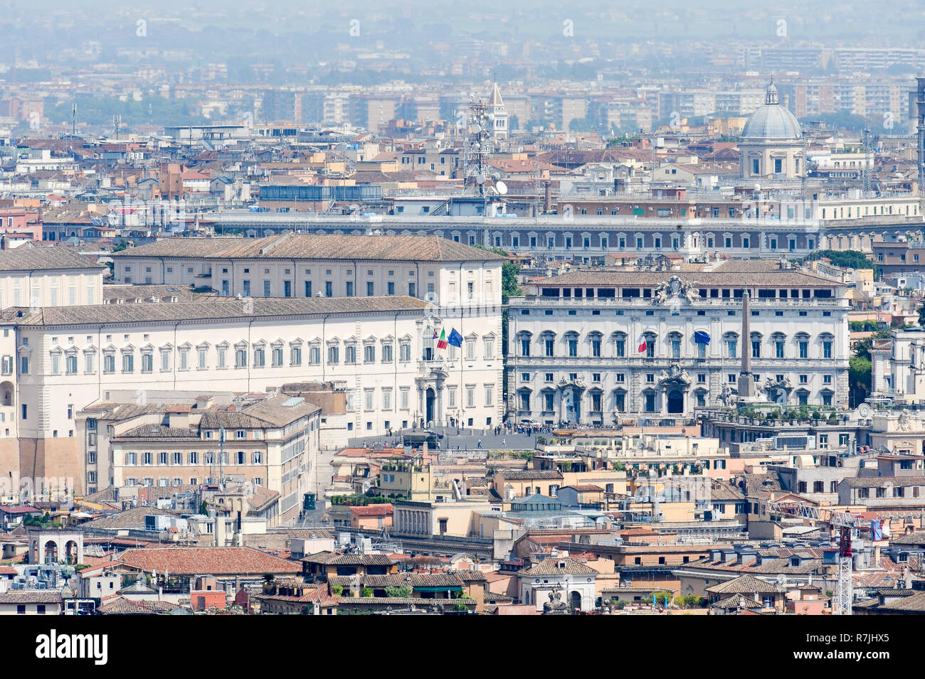 Baroque Palazzo del Quirinale (Quirinal Palace) built in XVI for Pope ...