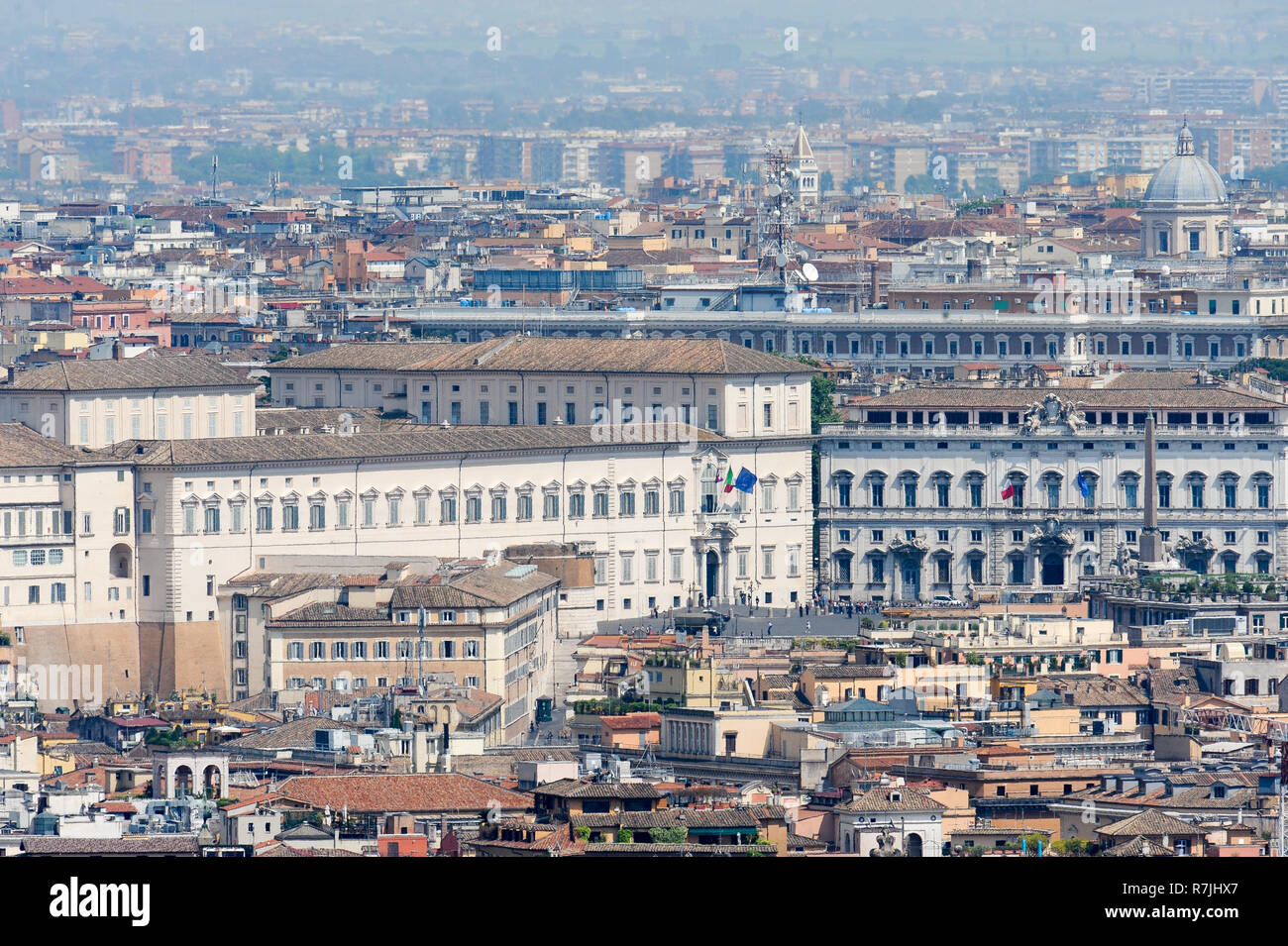 Baroque Palazzo del Quirinale (Quirinal Palace) built in XVI for Pope ...