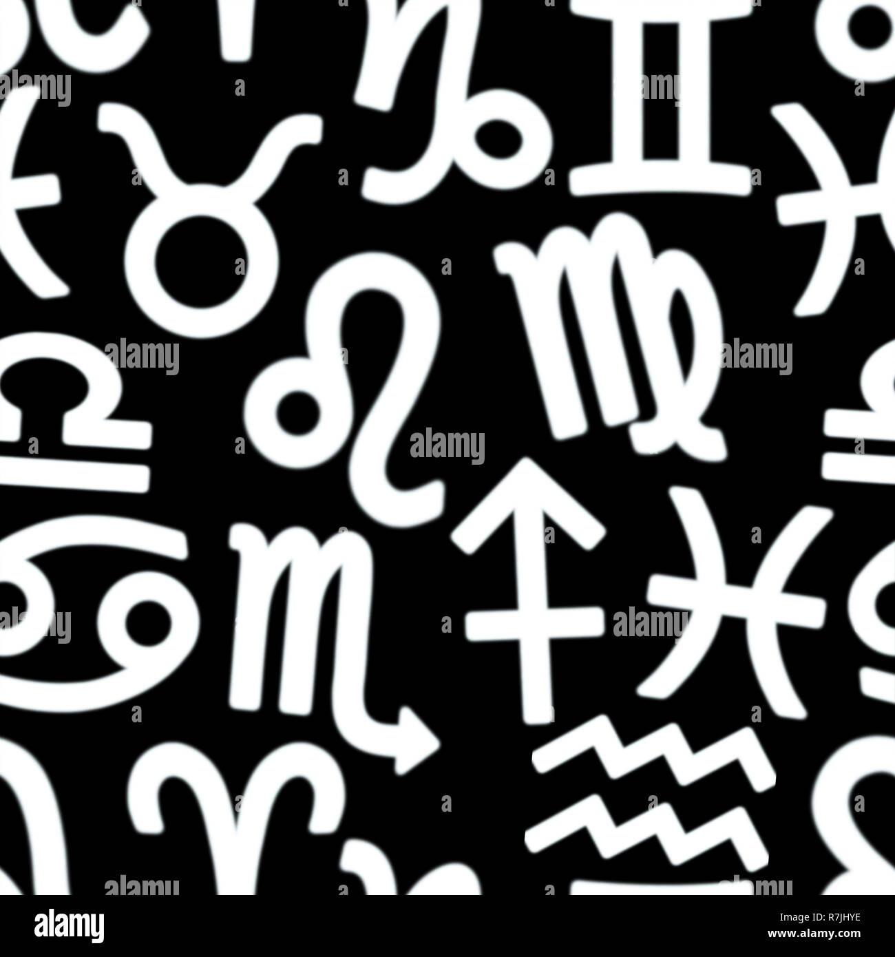 Zodiac signs seamless pattern. Horoscope symbols. Astrology background ...