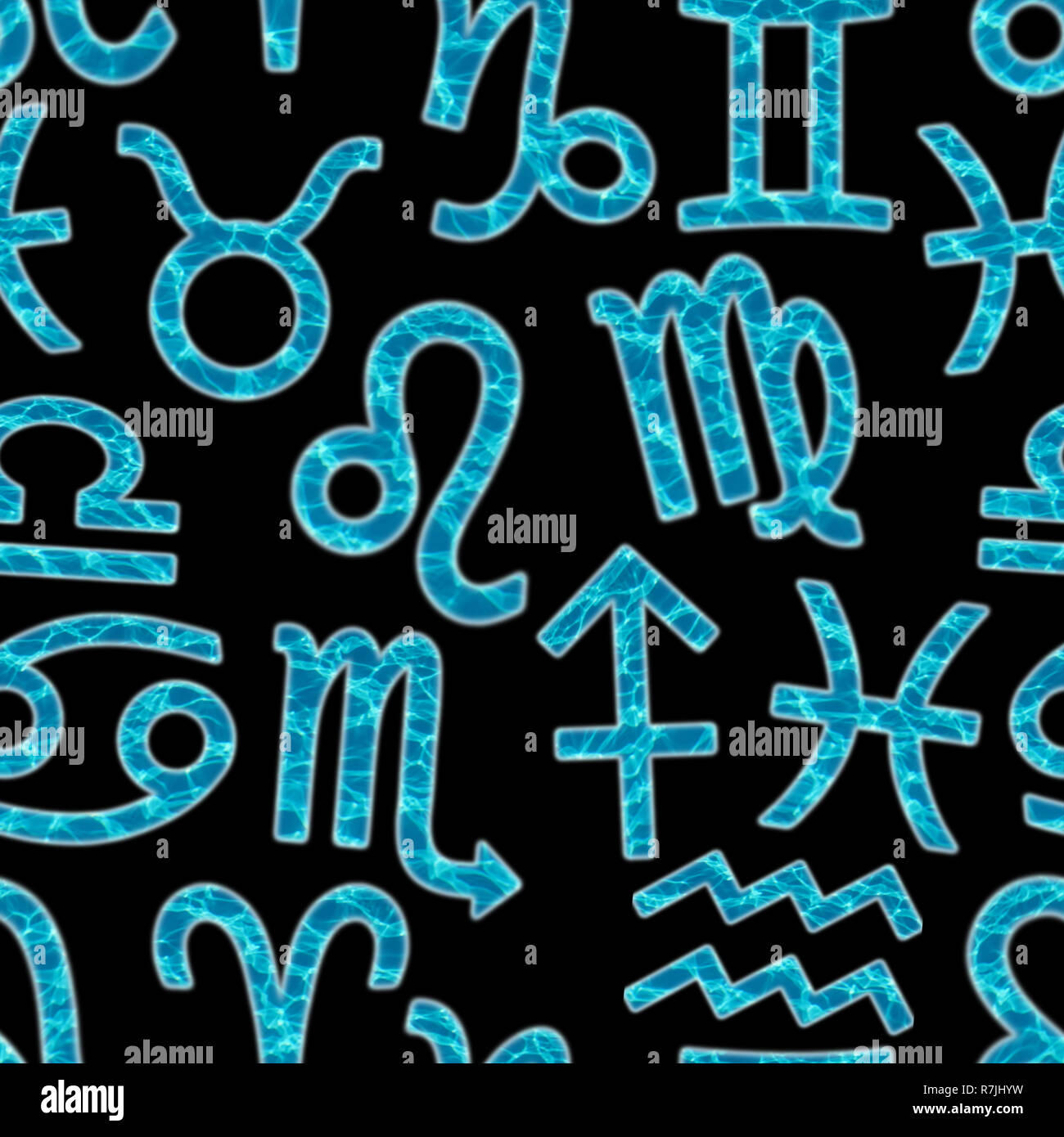 Zodiac signs seamless pattern. Horoscope symbols. Astrology background ...