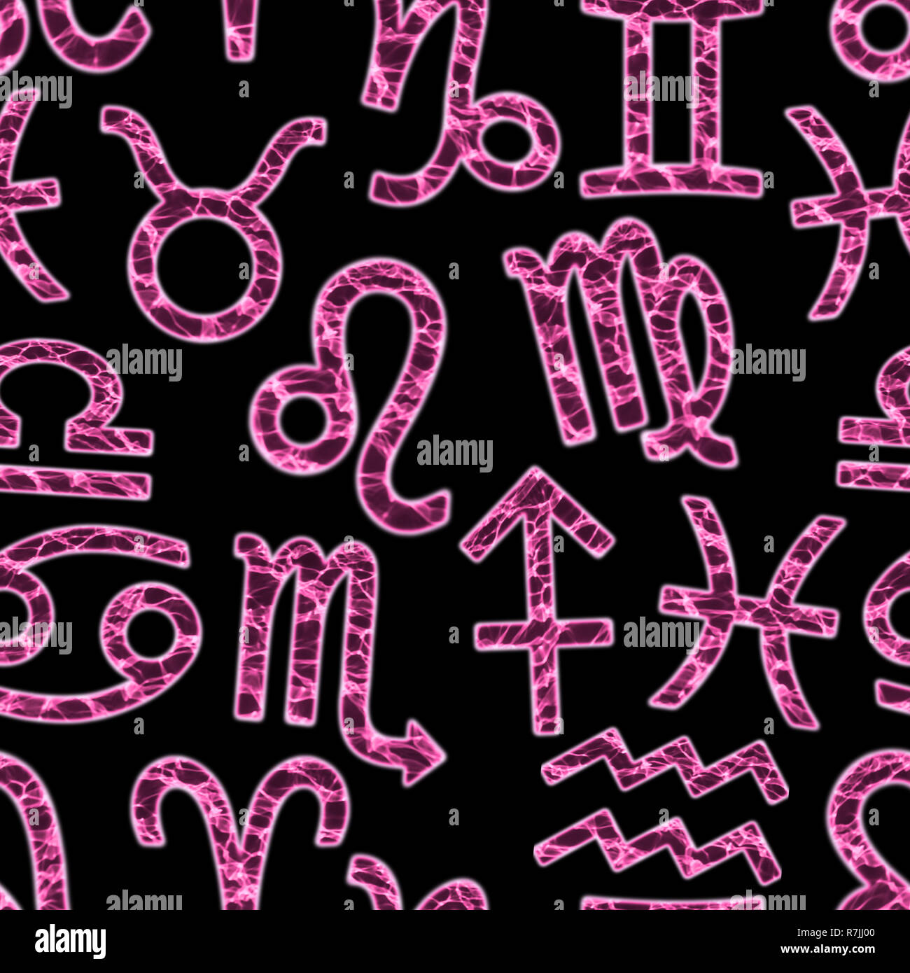 Zodiac signs seamless pattern. Horoscope symbols. Astrology background ...