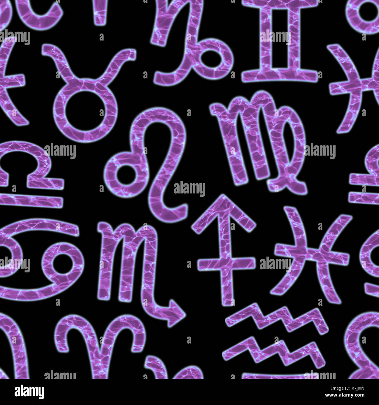 Zodiac signs seamless pattern. Horoscope symbols. Astrology background ...