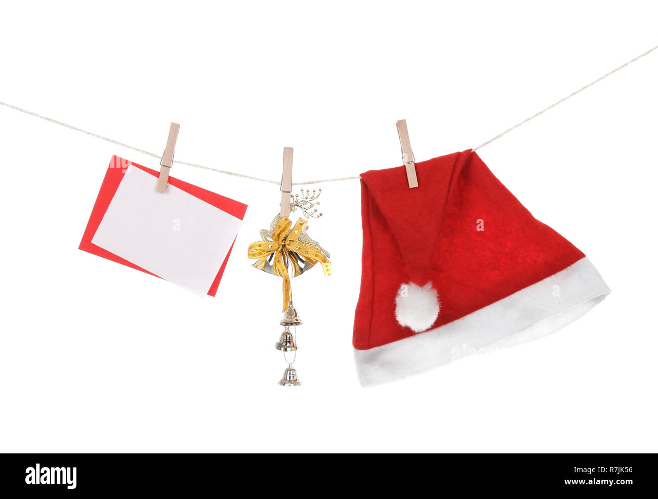 Blank paper christmas letter Cut Out Stock Images & Pictures - Alamy