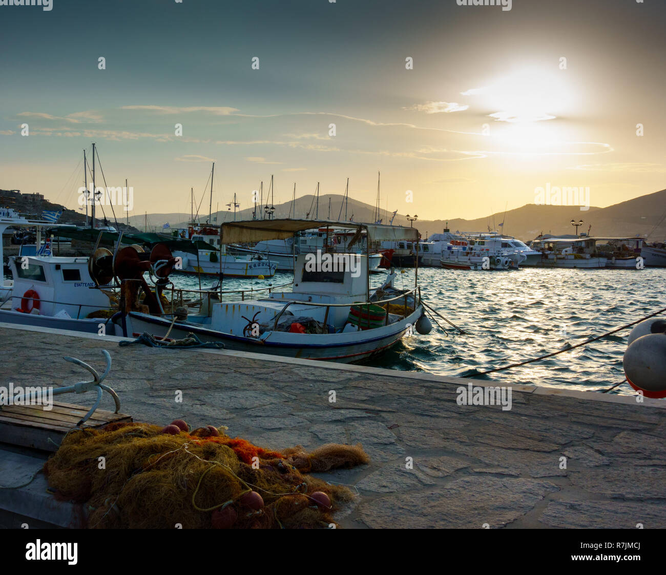 Boats in harbor Stock Photo - Alamy