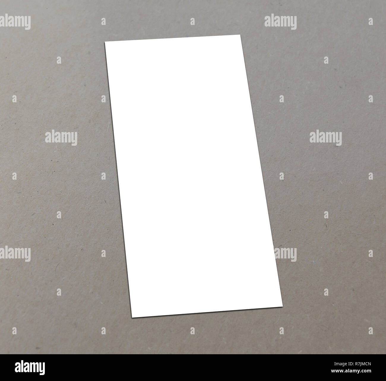 Blank white flyer template mock up for presentation Stock Photo - Alamy