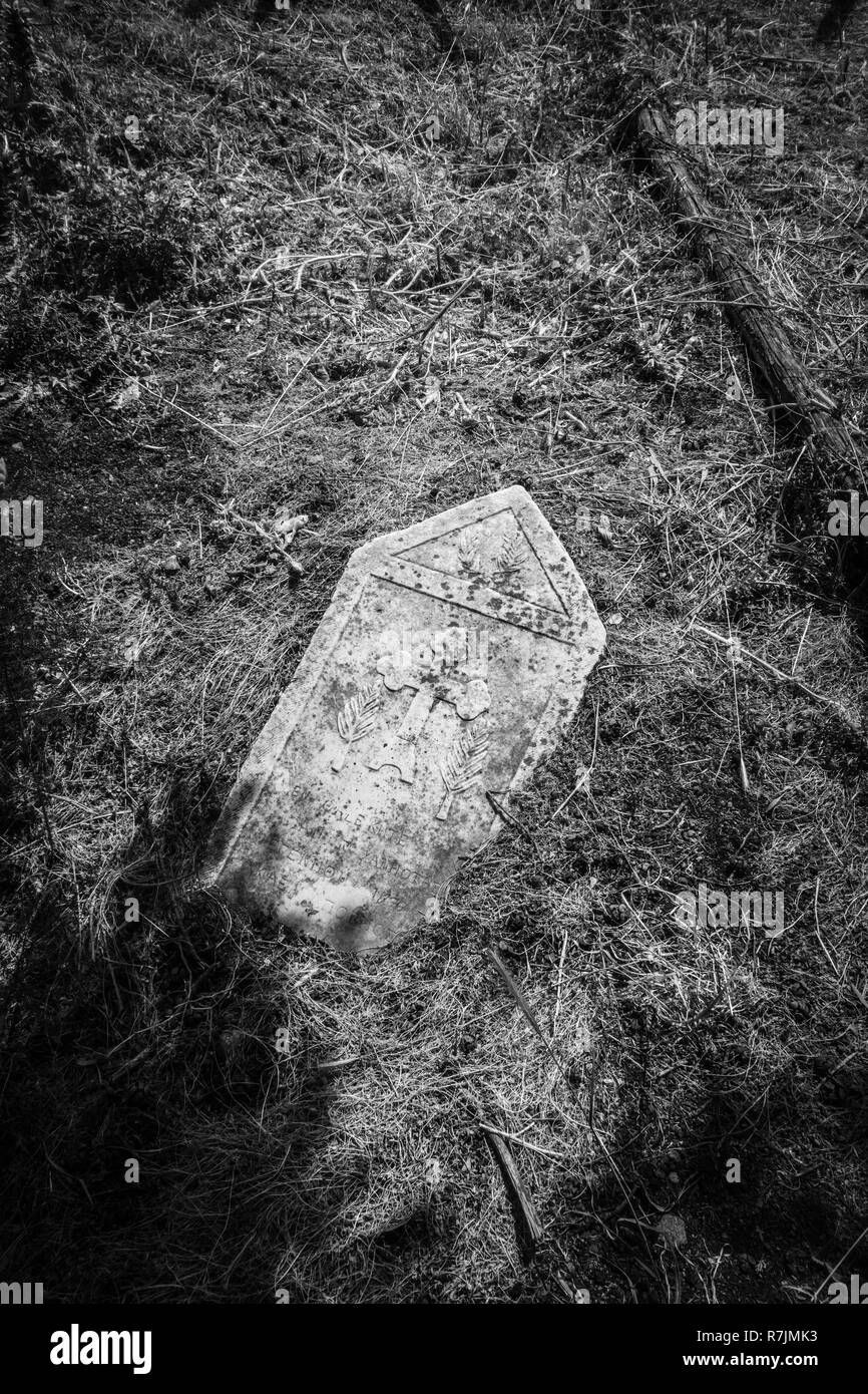 Gravestone in cemetery Stock Photo - Alamy