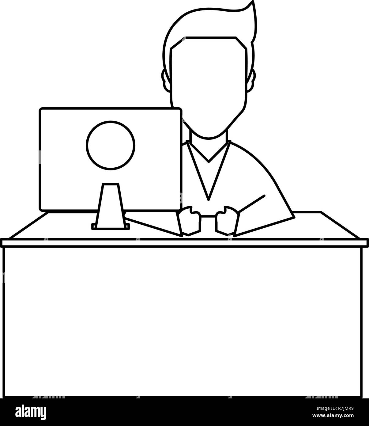 doctor office concept black and white Stock Vector Image & Art - Alamy