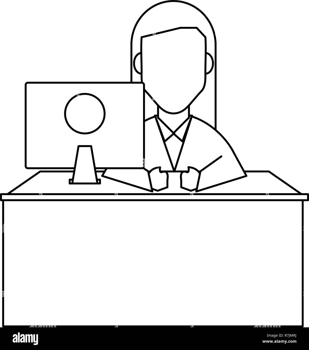 doctor office concept black and white Stock Vector Image & Art - Alamy