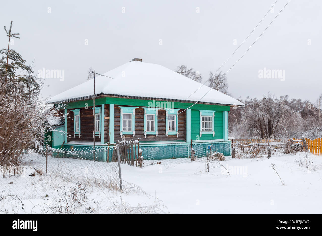 Nizhny Novgorod Region. House in the village Troitskoe, Russia Stock ...