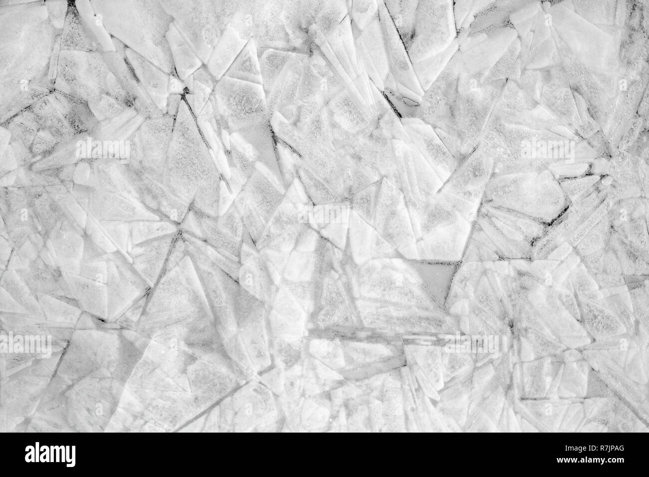 Solid background of pieces of ice and snow crystals Stock Photo - Alamy