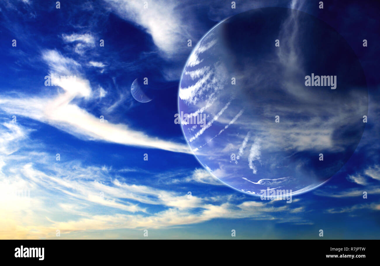 Beautiful sunset, cloud and planet. Elements of this image furnished by ...