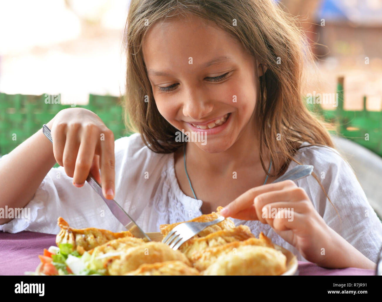 Child dining hi-res stock photography and images - Alamy
