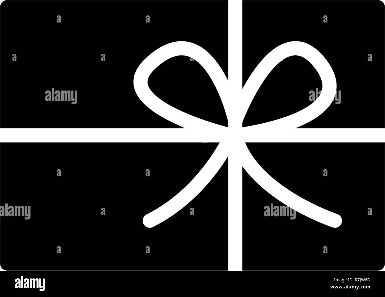 Gift box love logo Black and White Stock Photos & Images - Alamy