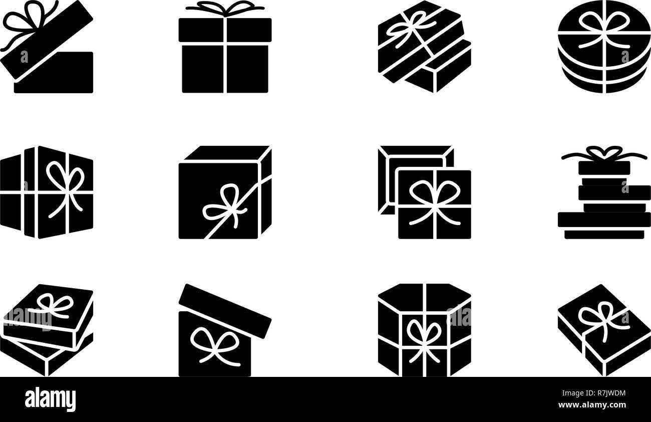 Gift Box Set Template Vector Design Stock Vector Image & Art - Alamy