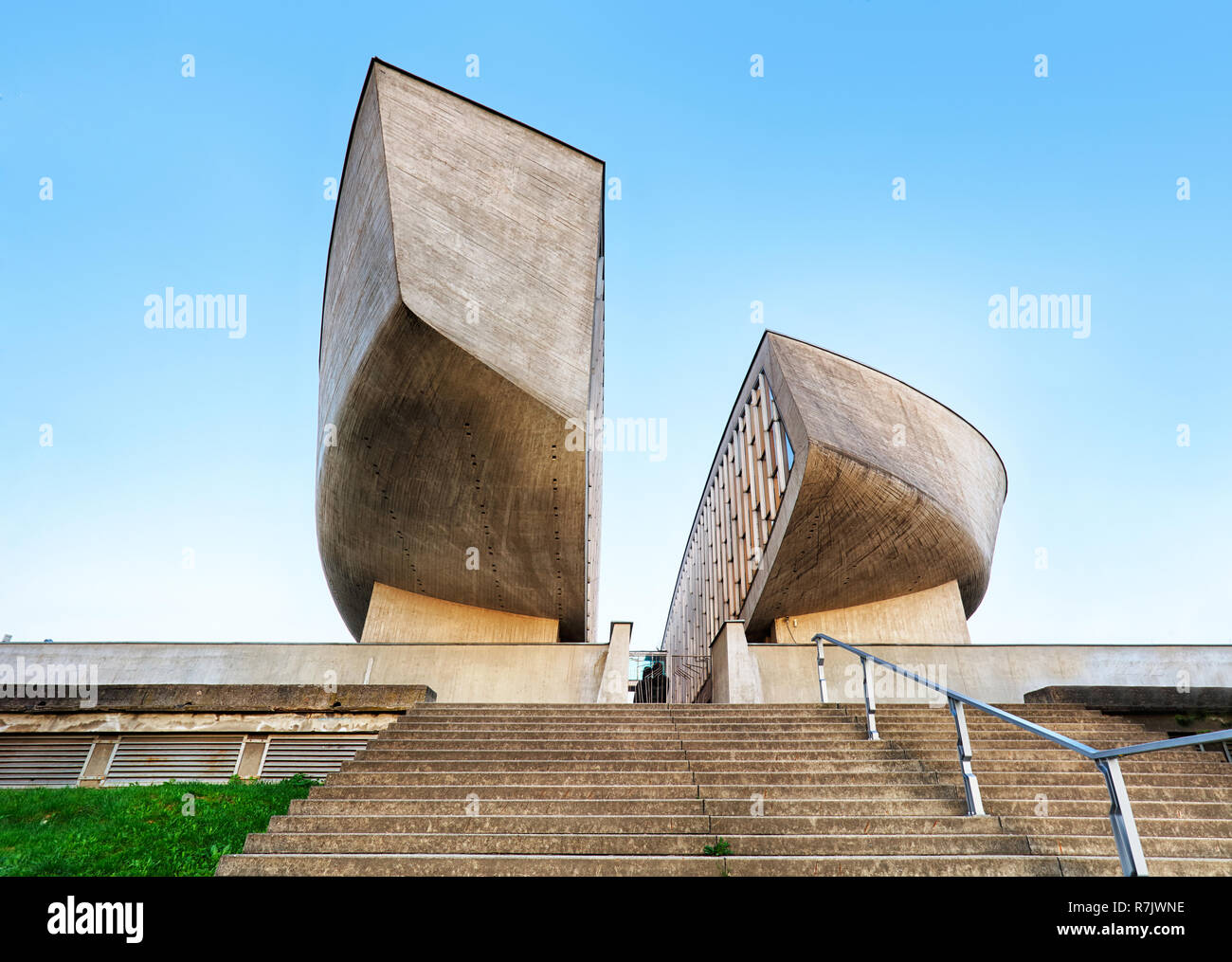 SLOVAKIA, BANSKA BYSTRICA, APRIL 2018. General view of the Museum of ...