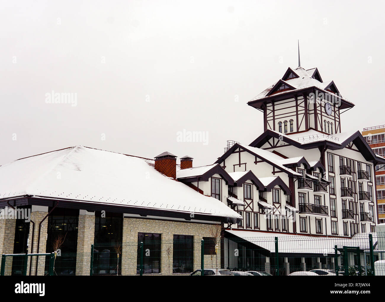 Modern european-style luxury hotel and resort complex Stock Photo - Alamy