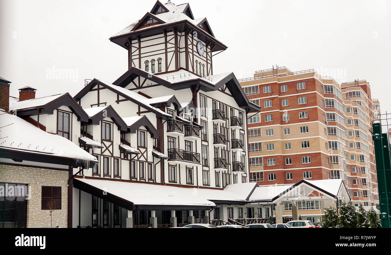 Modern european-style luxury hotel and resort complex Stock Photo - Alamy
