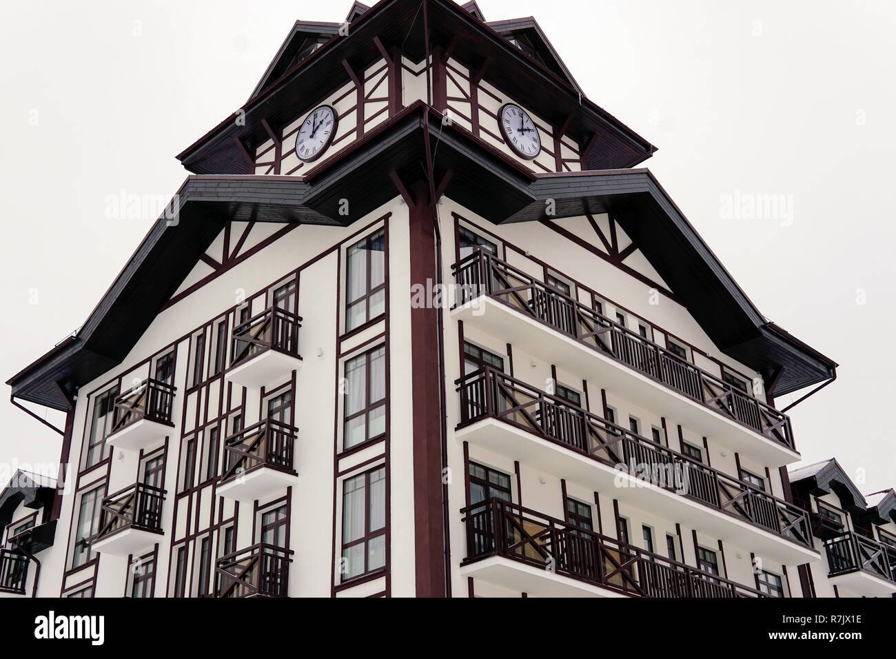 Modern european-style luxury hotel and resort complex Stock Photo - Alamy